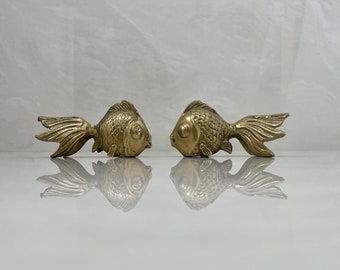 Vintage Brass Fish With Inlaid Mother of Pearl Scales - Etsy