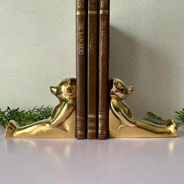 Brass Bookends - Etsy