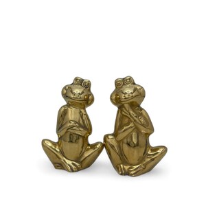 Vintage Brass Frog Couple - Etsy