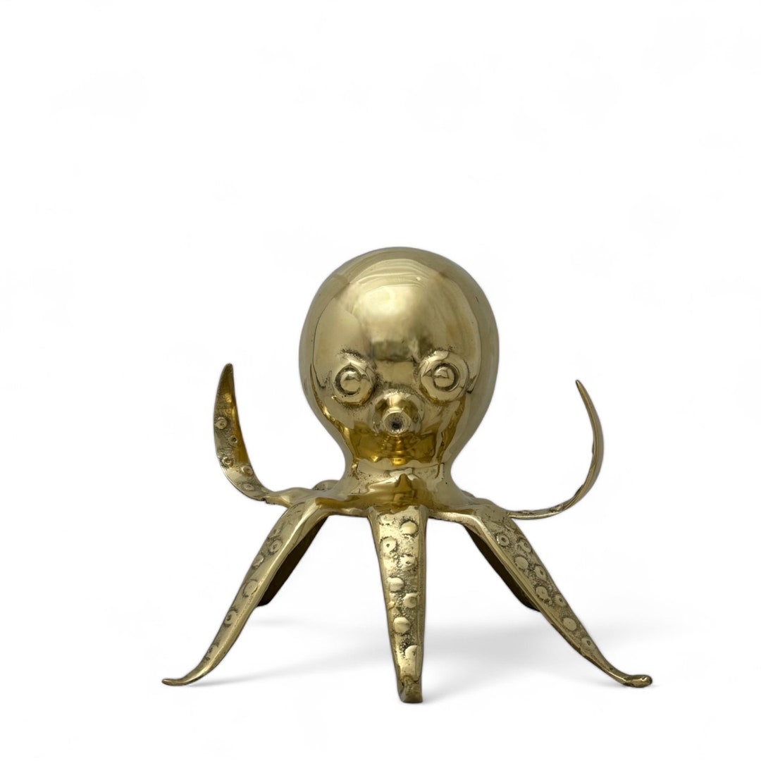Vintage Brass Octopus Coin Bank-steampunk Decor - Etsy