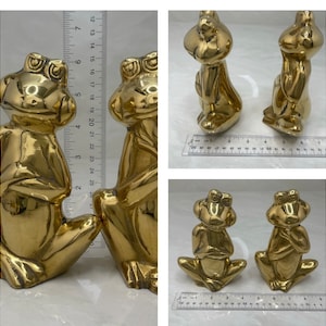 Vintage Brass Frog Couple - Etsy