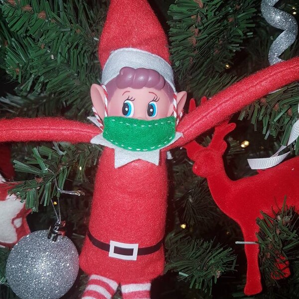 Elf on the Shelf Mask - Etsy