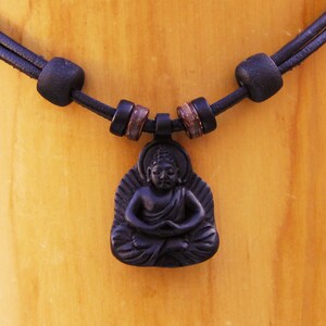 Leather Buddha Surfer Mens Womens Necklace Surf Jewelry Surfer | Etsy