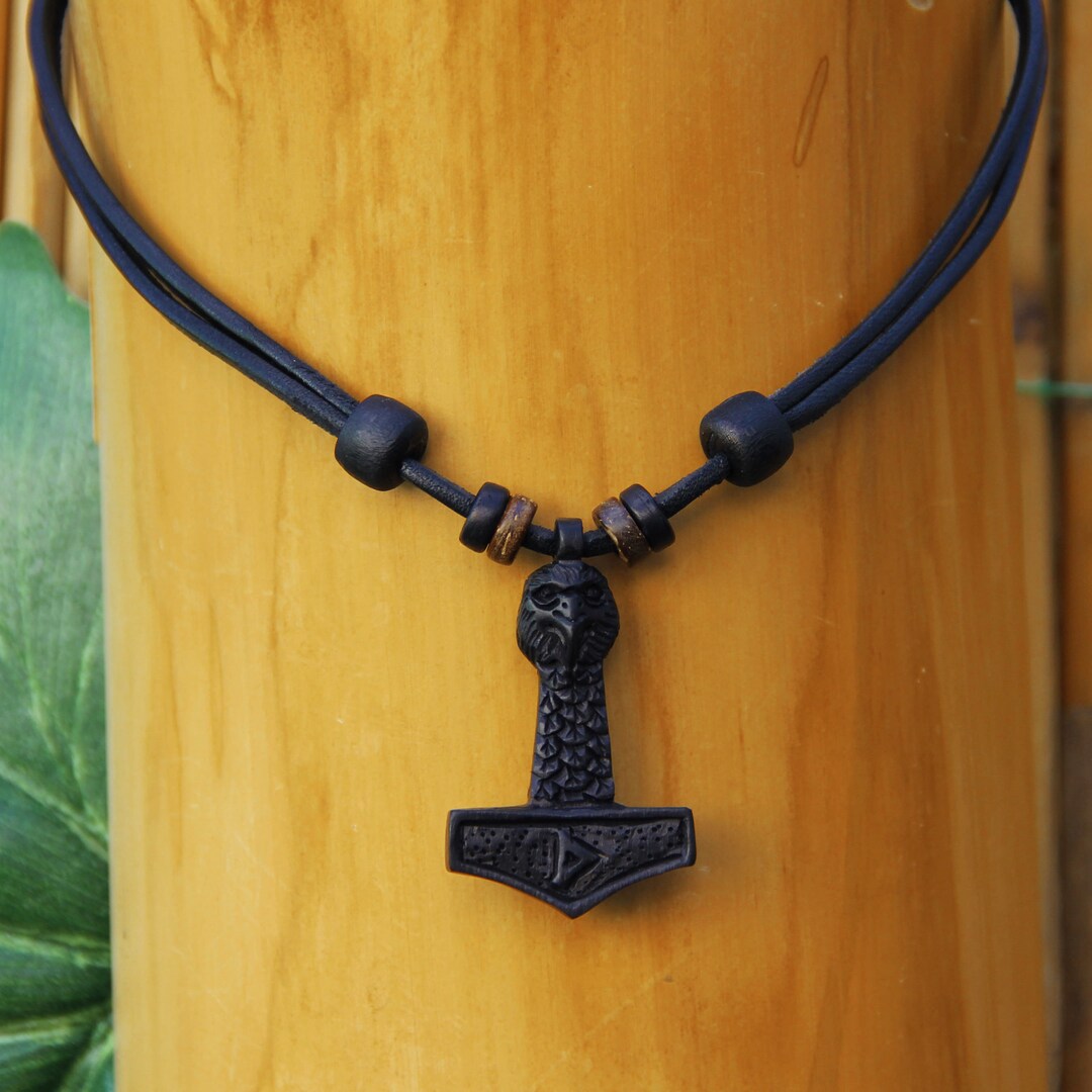 Thor Hammer Leather Man Woman Surfer Viking Celtic Handmade - Etsy