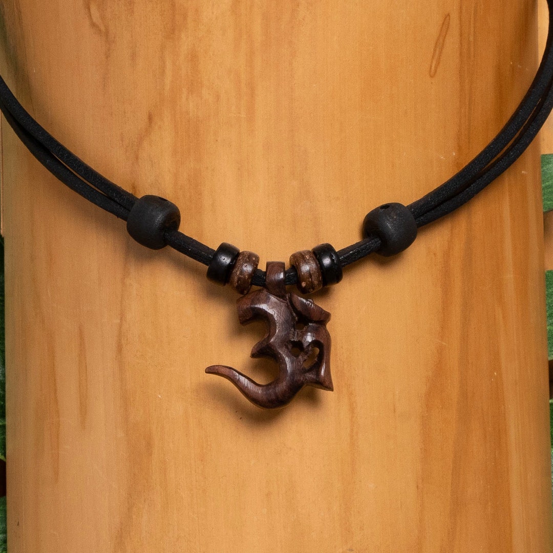 Surfer Chain Leather Chain Necklace Men Women Surfer Necklace Leather ...