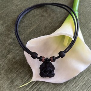 Leather Buddha Surfer Mens Womens Necklace Surf Jewelry Surfer Style ...