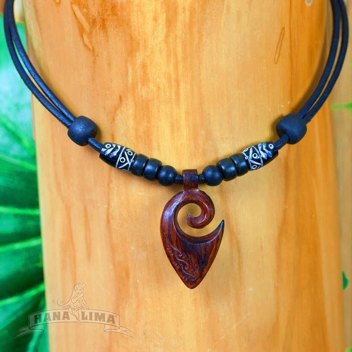 Surfer Necklace Surf Jewelry Leather Necklace Surfer Style - Etsy