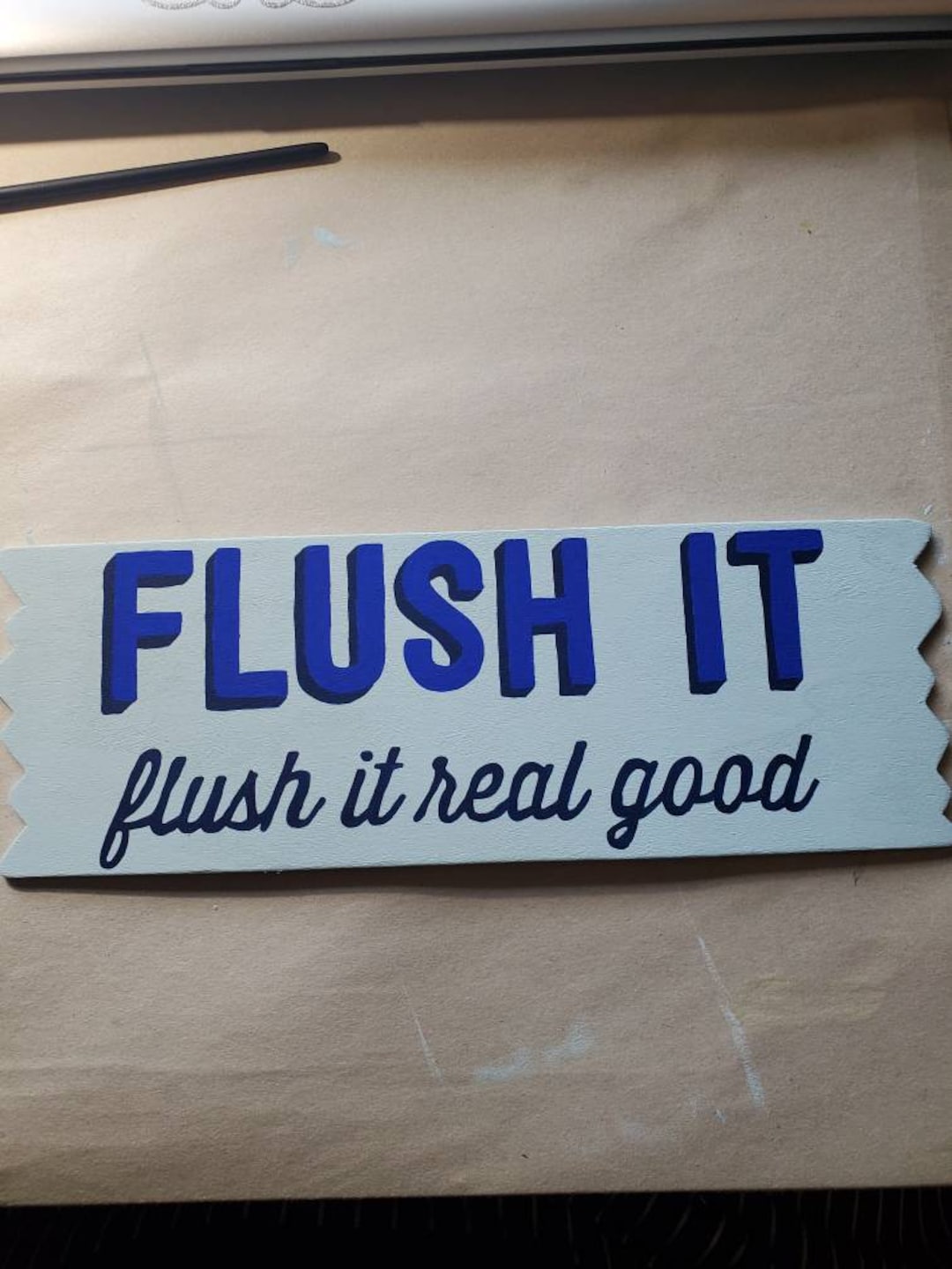 Flush It. Bathroom Sign. Funny Sign - Etsy