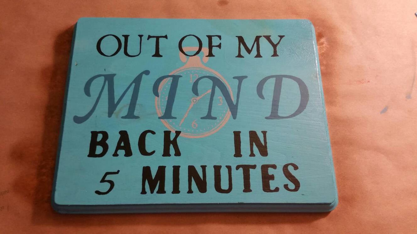 Back In 5 Min Clock