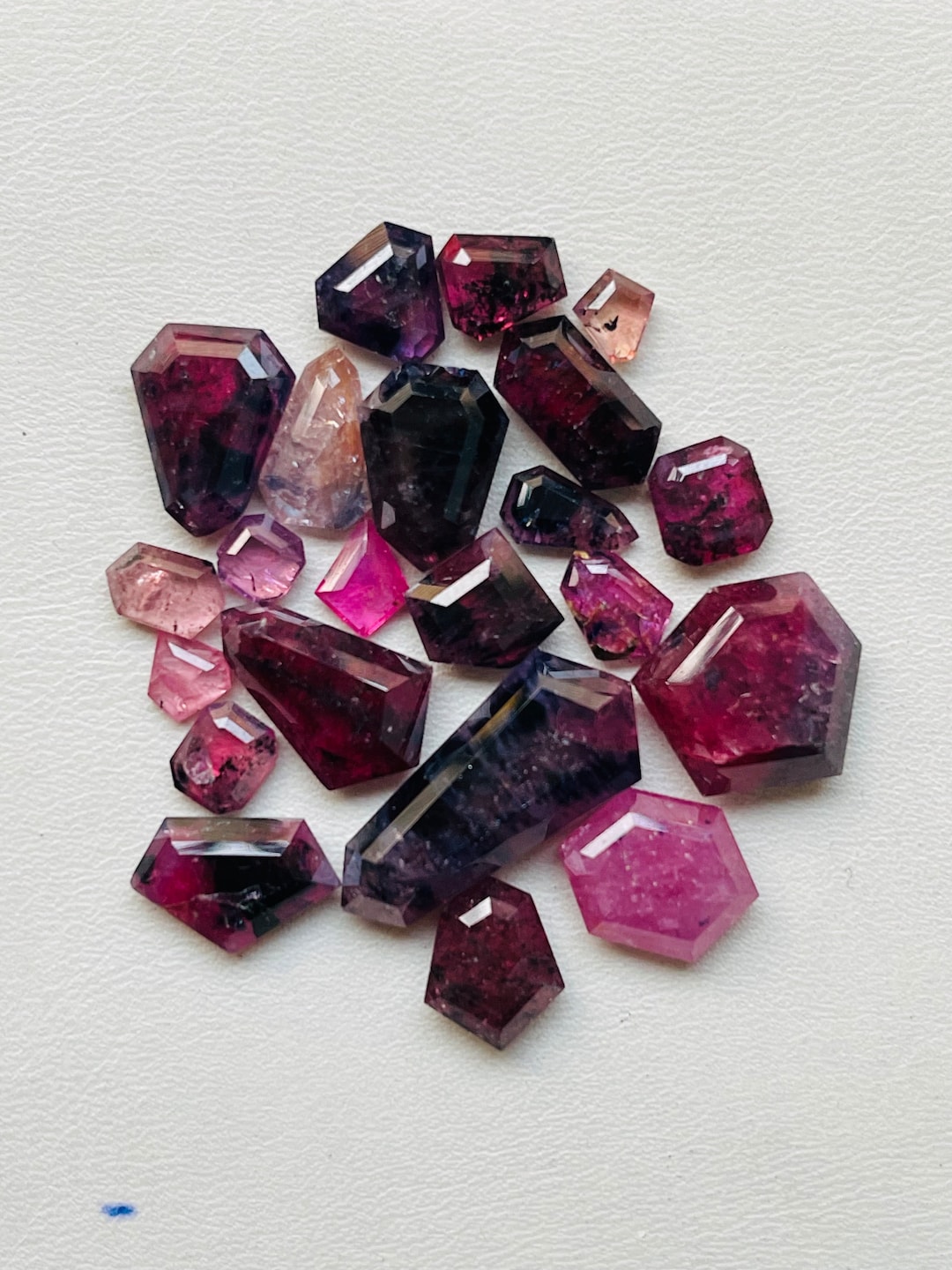 68 Carat Natural Winza Ruby / Sapphire Tablet Cut Parcel 6mm to 22mm ...