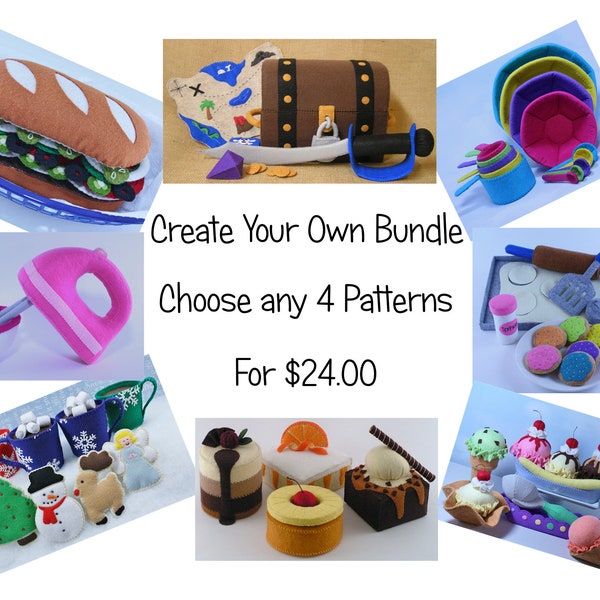 Felt Food Pattern - Etsy