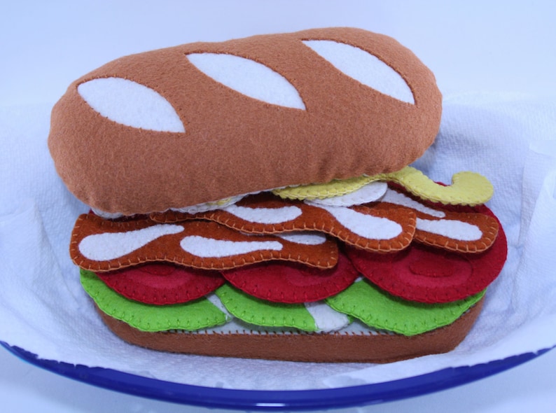 Sub Sandwich Felt Food Pattern - Etsy