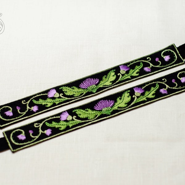 Embroidered 18th Century Garters - Etsy