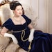 Regency Royal Blue Velvet Dress. Regency Ball Gown. - Etsy
