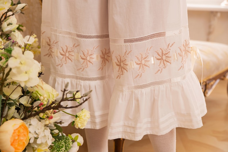 White Batiste open Drawers or Pantaloons With - Etsy