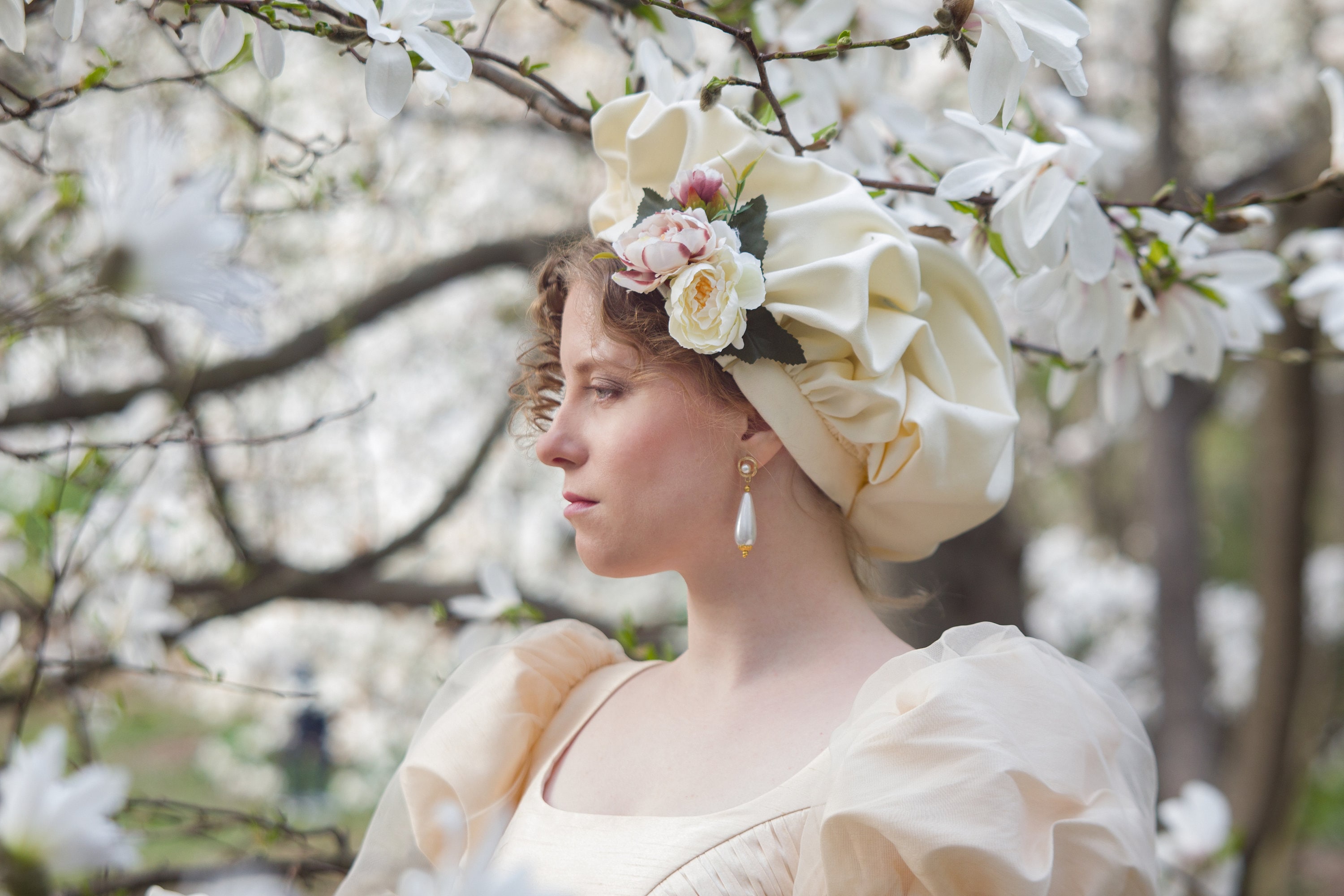 Cream Beret for the Regency and Romantic Epochs - Etsy