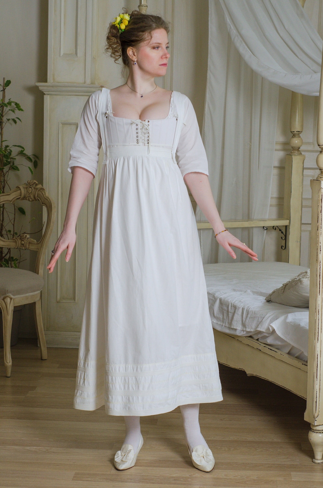 1820s Regency Corded Petticoat/ - Etsy