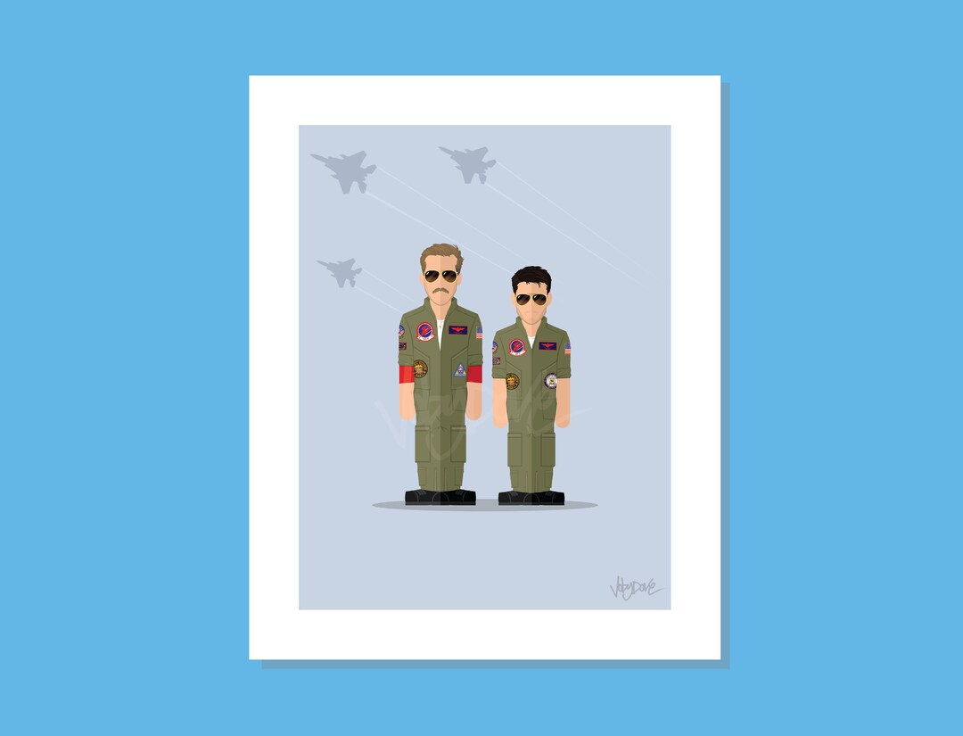 Top Gun - 8x10" Minimalist Film Movie Artwork TV Television Print ...
