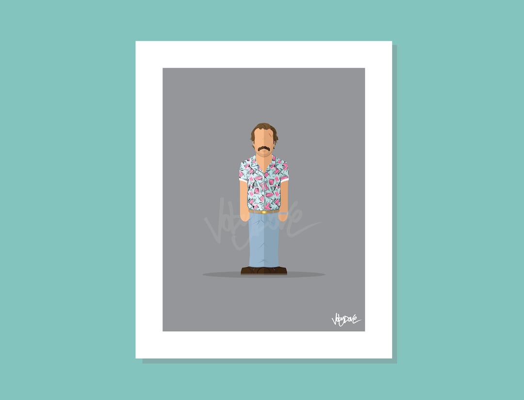 Jim Hopper 8x10 Minimalist Stranger Things TV Television Movie Film ...