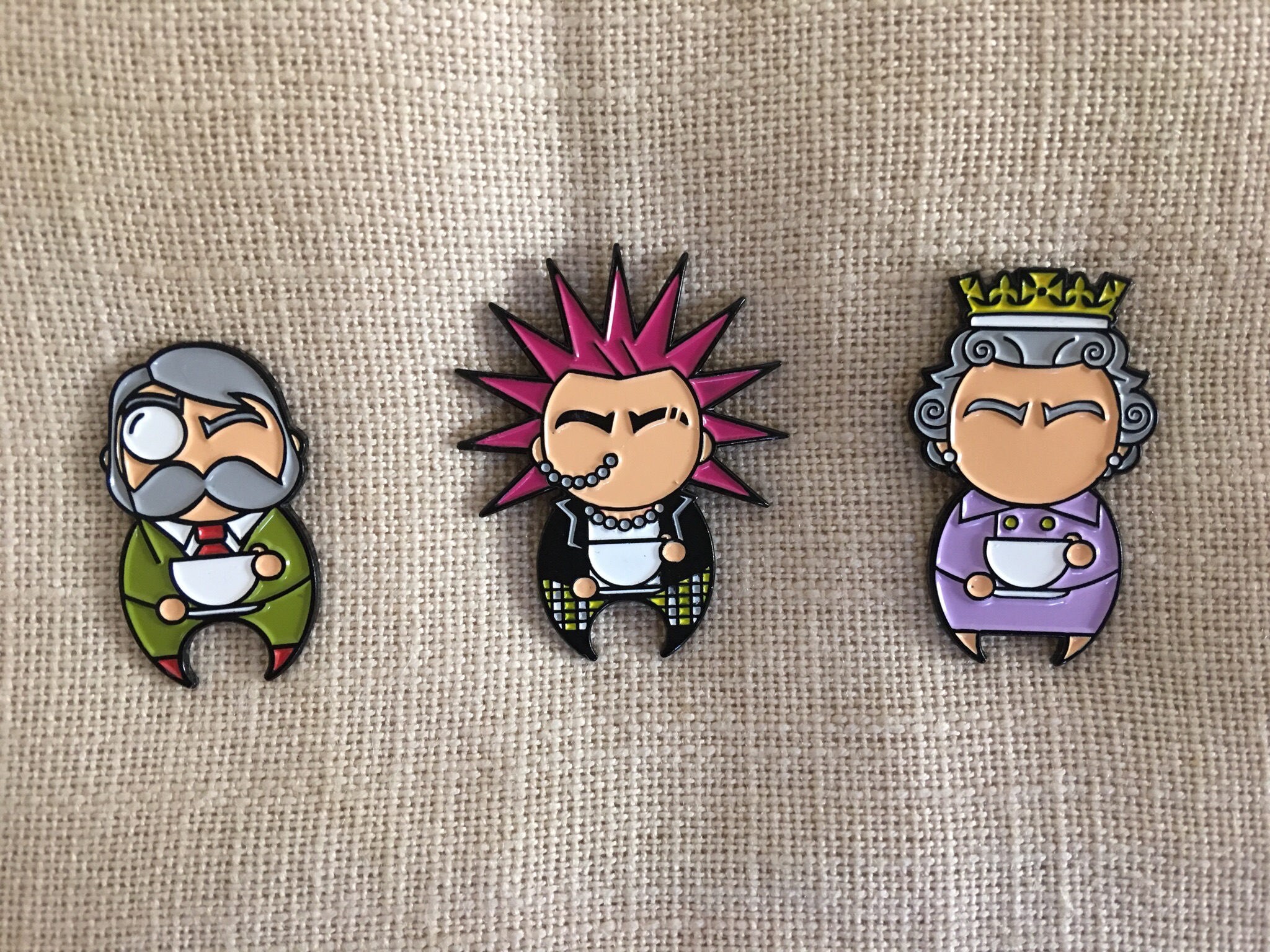 Set of 3 Teadrinkers Enamel Pin - Etsy