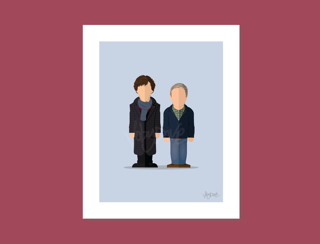 Sherlock - 8x10" Minimalist TV Television Movie Film Artwork Print ...
