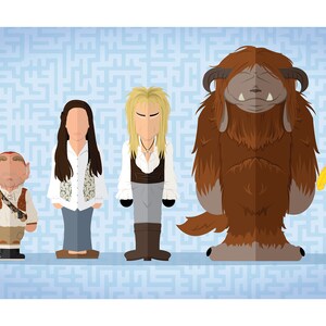 Labyrinth - 420x210mm Minimalist TV Television Movie Film Artwork Print ...