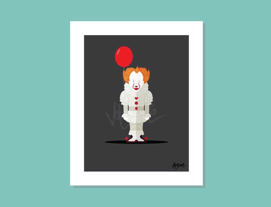 Pennywise - 8x10" Minimalist IT TV Television Movie Film Artwork Print ...