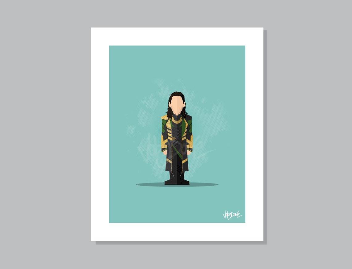 Loki 8x10 Minimalist Marvel Film Movie TV Television - Etsy