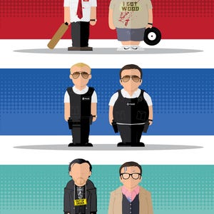 Cornetto Trilogy - A3 420x297mm Minimalist TV Television Movie Film ...