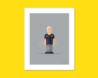 Tig Trager 8x10 Minimalist Sons of Anarchy SOA | Etsy