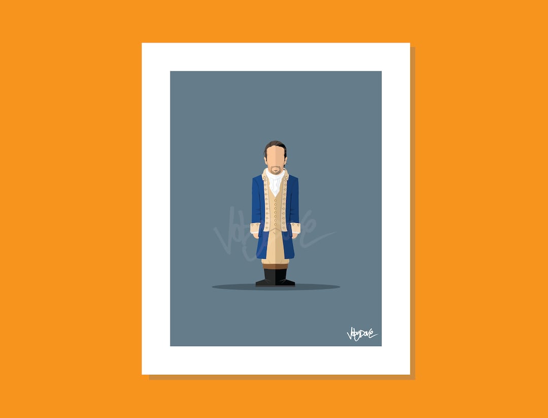 Hamilton Minimalist Portrait Print – Lin Manuel Miranda Musical Artwork ...