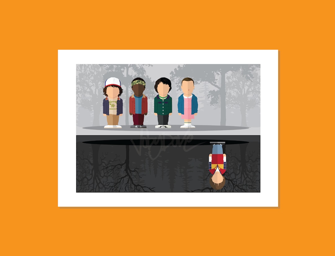 Stranger Things A3 420x297mm Minimalist TV Television Movie Film ...