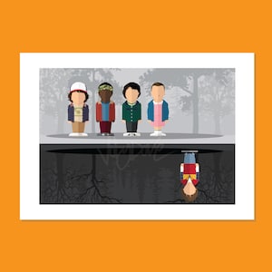 Stranger Things A3 420x297mm Minimalist TV Television Movie Film ...
