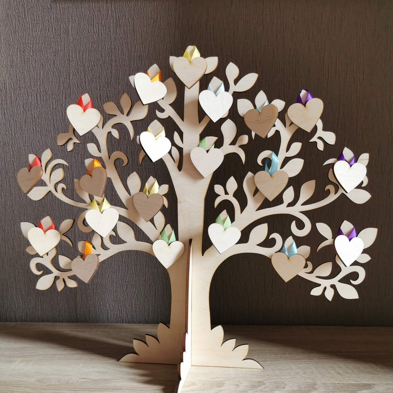 Wooden Tree Guest Book - Etsy