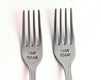Funny fork quote | Etsy