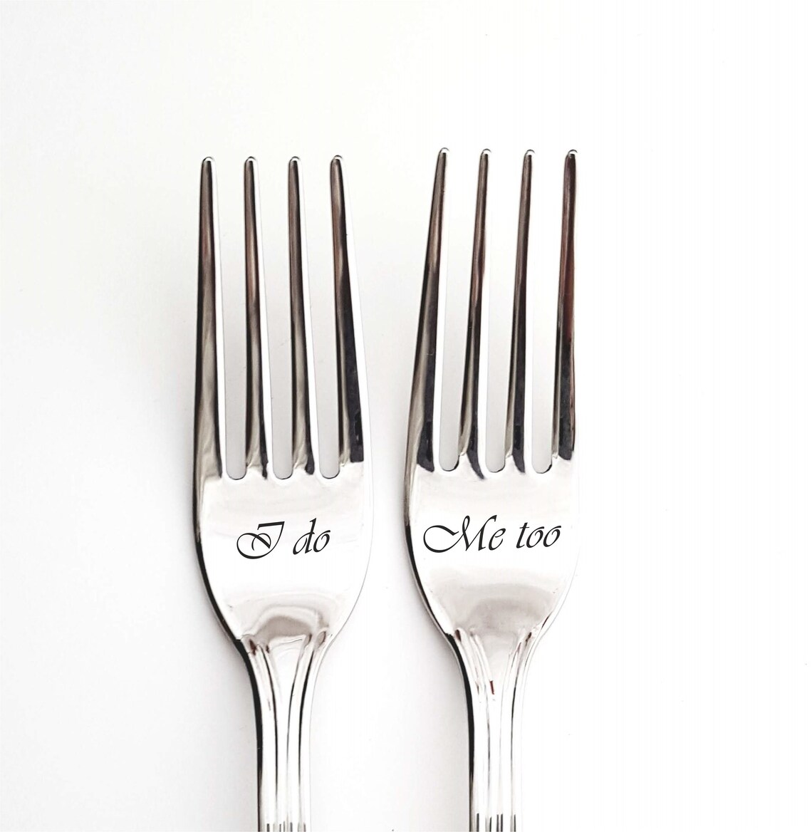 Wedding Forks, Customized Engraved Dining Set, Anniversary, Engagement ...