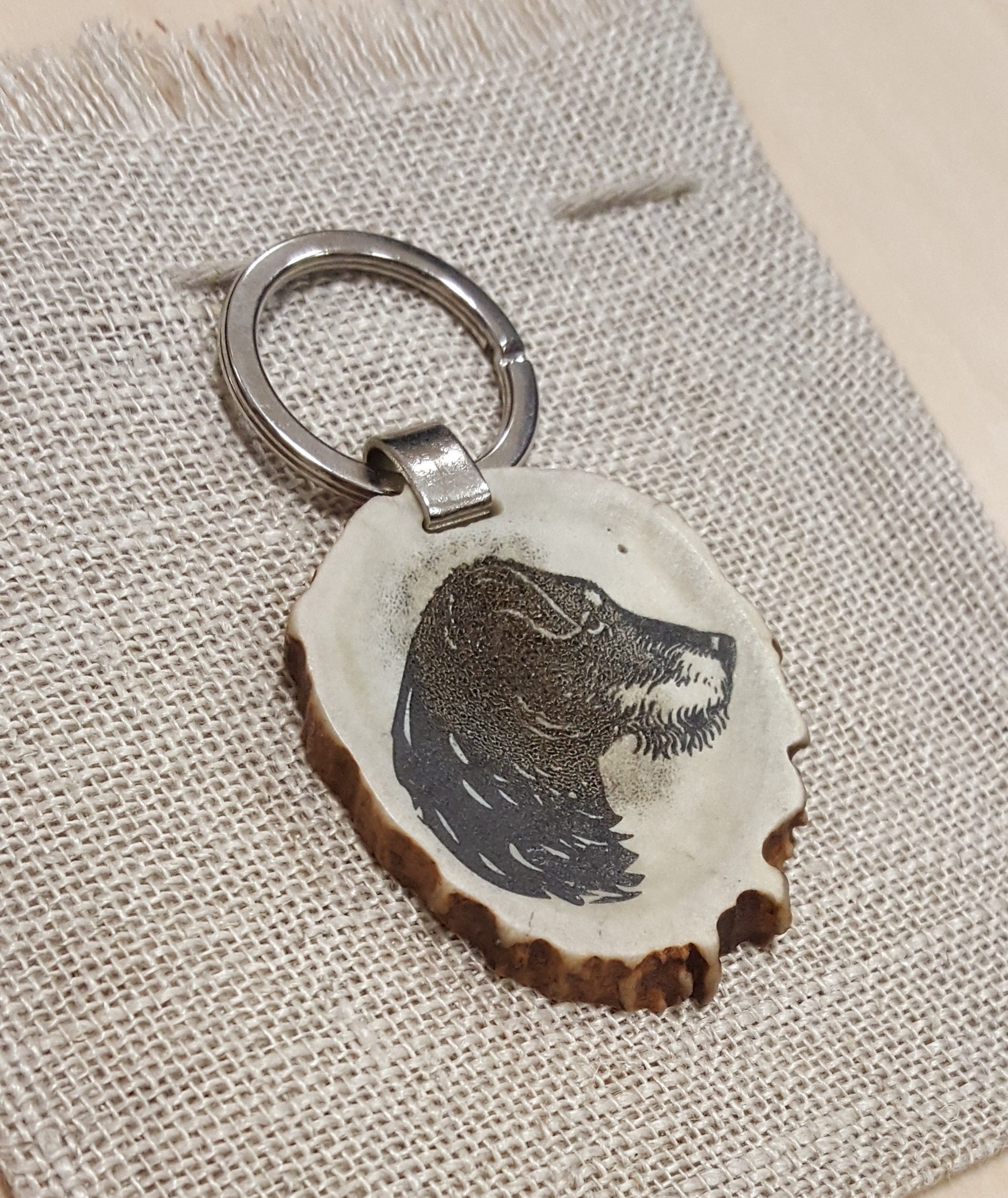 Keychain With Engraved Dog Photo Personalized Keyring for Pet - Etsy ...