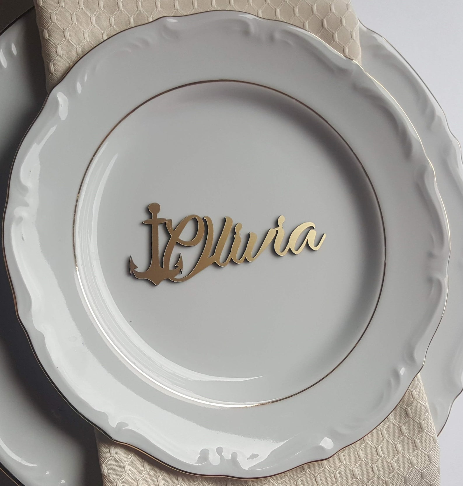 26 Custom Name Cards With Anchors Express Shipping to UK by - Etsy