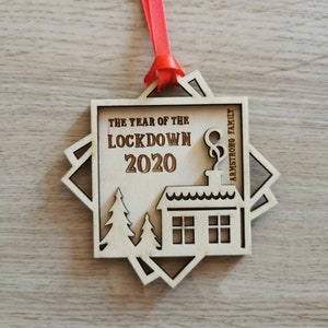 Lockdown Gift, 2020 Christmas Bauble, Isolation Keepsake, Stay Home ...