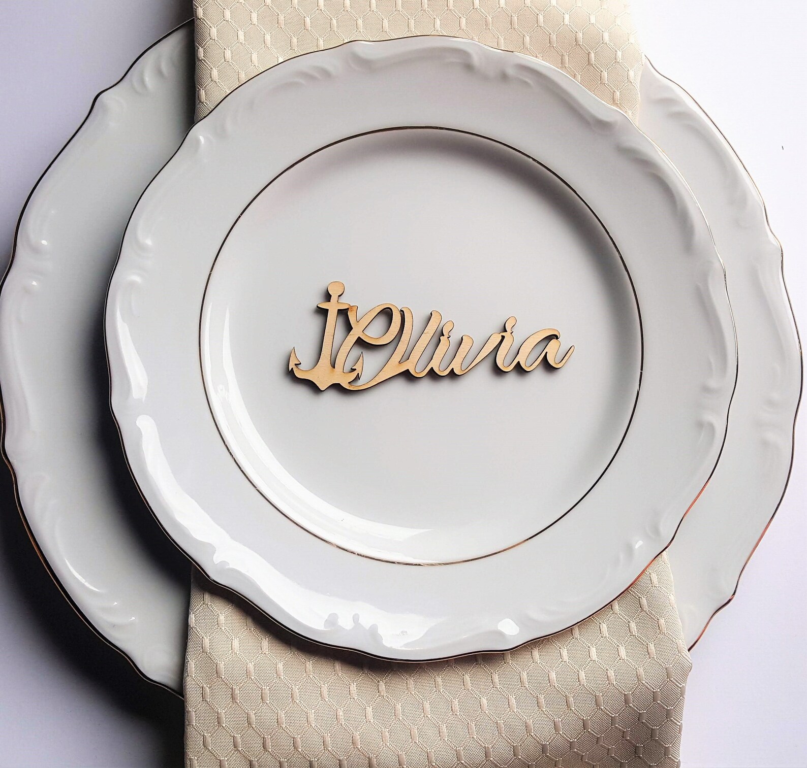 26 Custom Name Cards With Anchors Express Shipping to UK by - Etsy