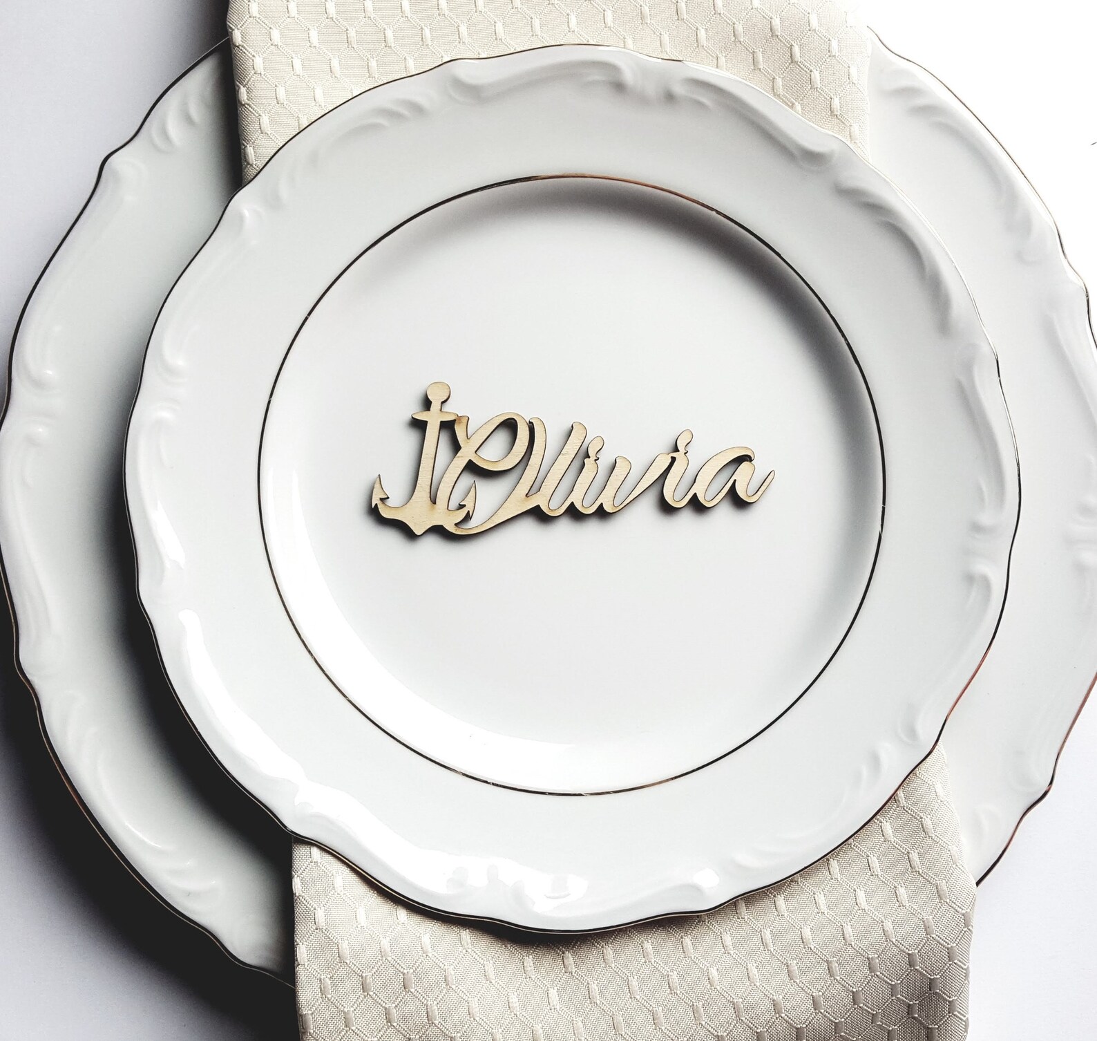 26 Custom Name Cards With Anchors Express Shipping to UK by - Etsy