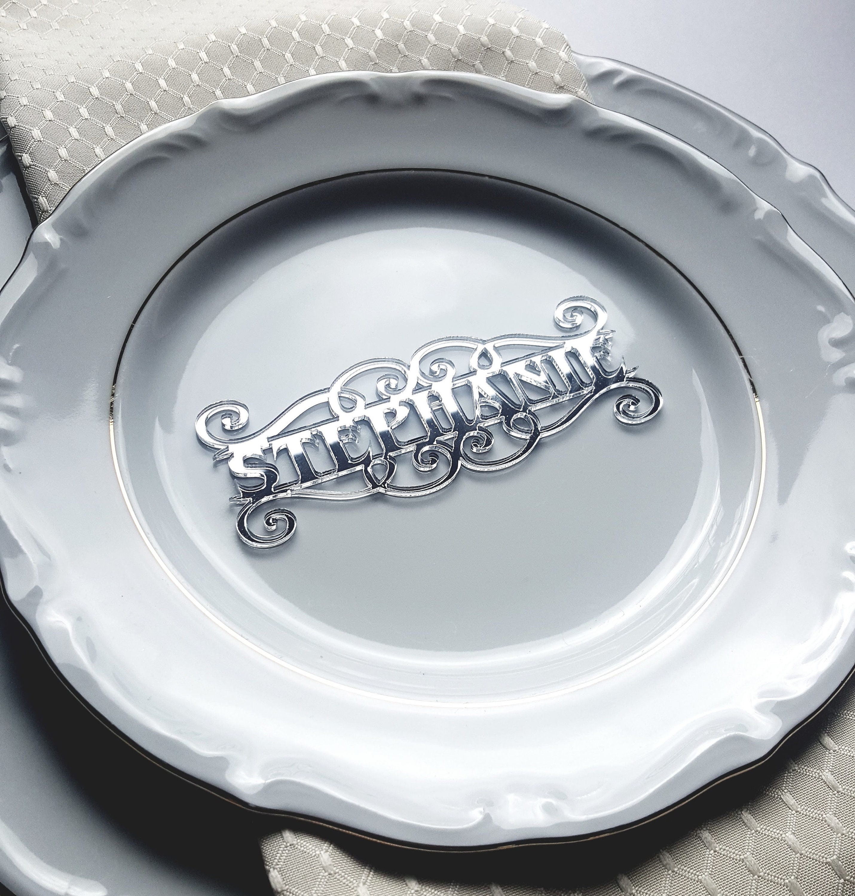 Custom Name Cards Wedding Place Cards Laser Cut Name Tags | Etsy