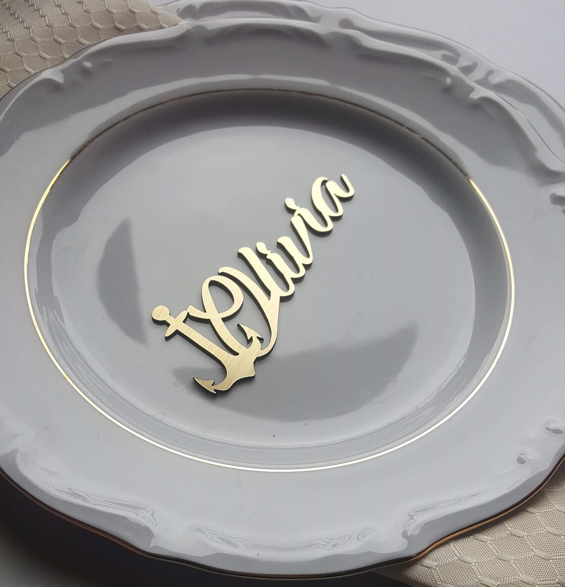 26 Custom Name Cards With Anchors Express Shipping to UK by - Etsy