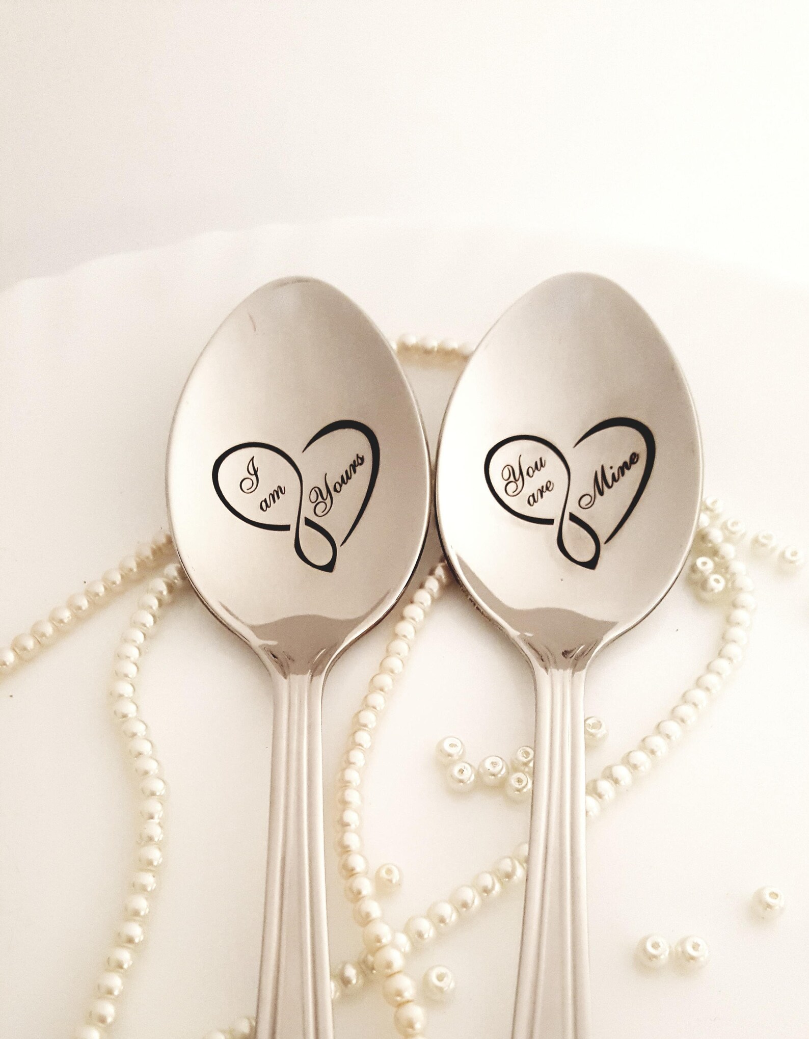 Wedding Gift for Kitchen Engraved Spoons for Couple Happy | Etsy