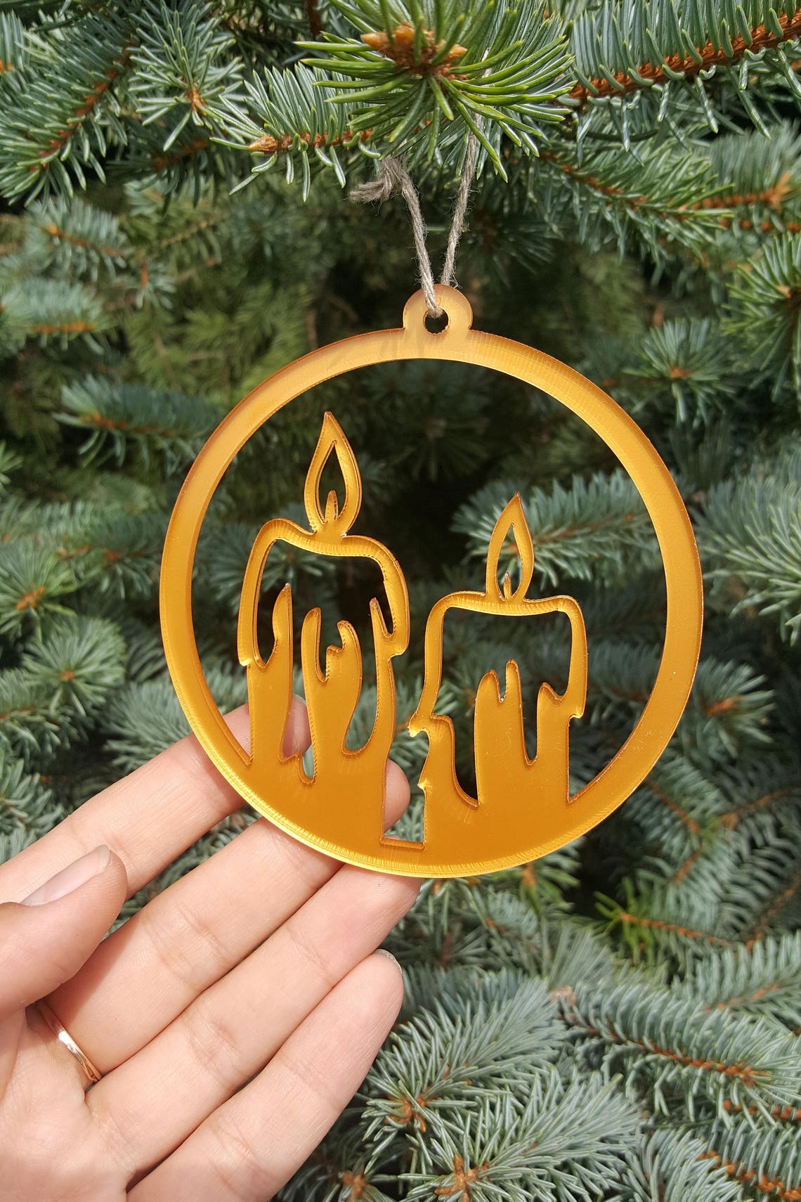 Laser Cut Christmas Tree Ornament Wooden Xmas Decorations | Etsy