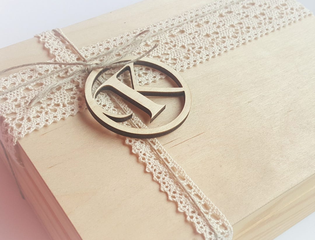 Custom Initial Gift Tag, Personalized Wooden Letter Ornament, Laser Cut ...