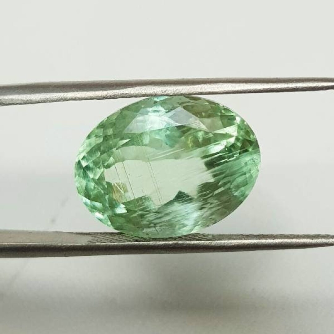 8.55 CTS Natural Green Beryl Faceted Loose Gemstone for Jewelry Setting ...