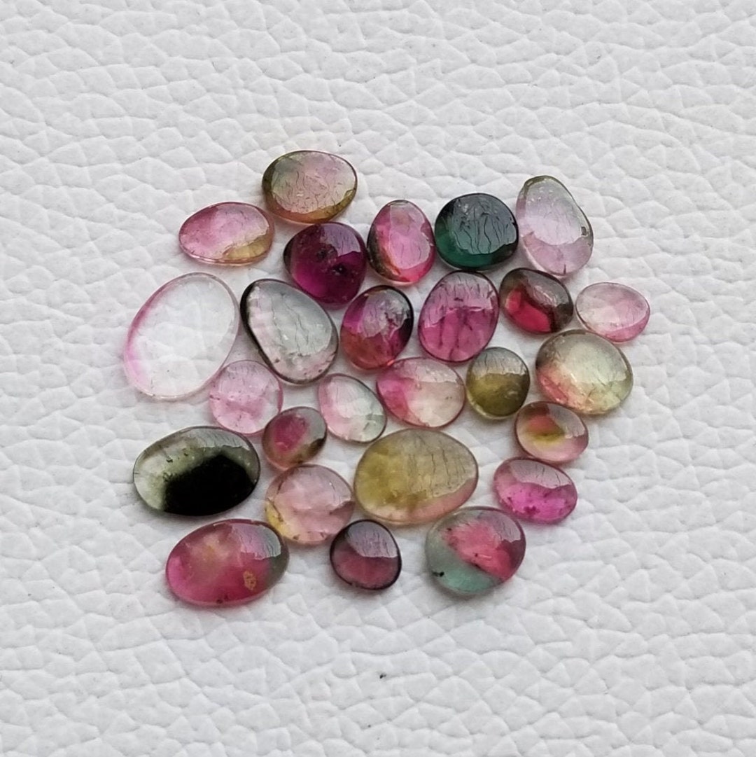 100% Natural Watermelon Tourmaline Slices Lot-natural Tourmaline Slice ...