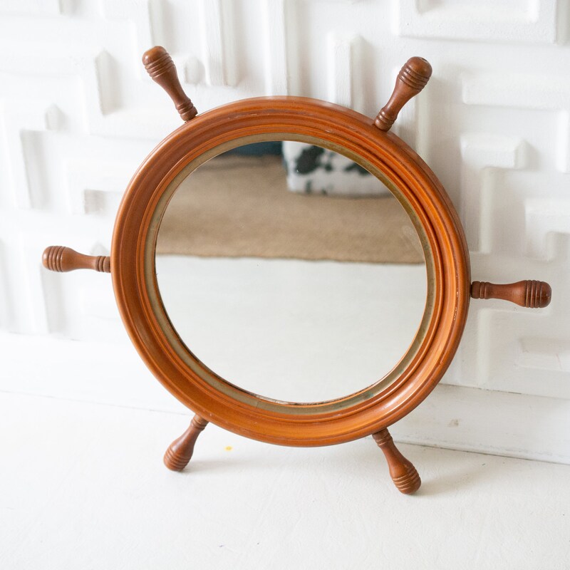Ship Wheel Mirror - Etsy