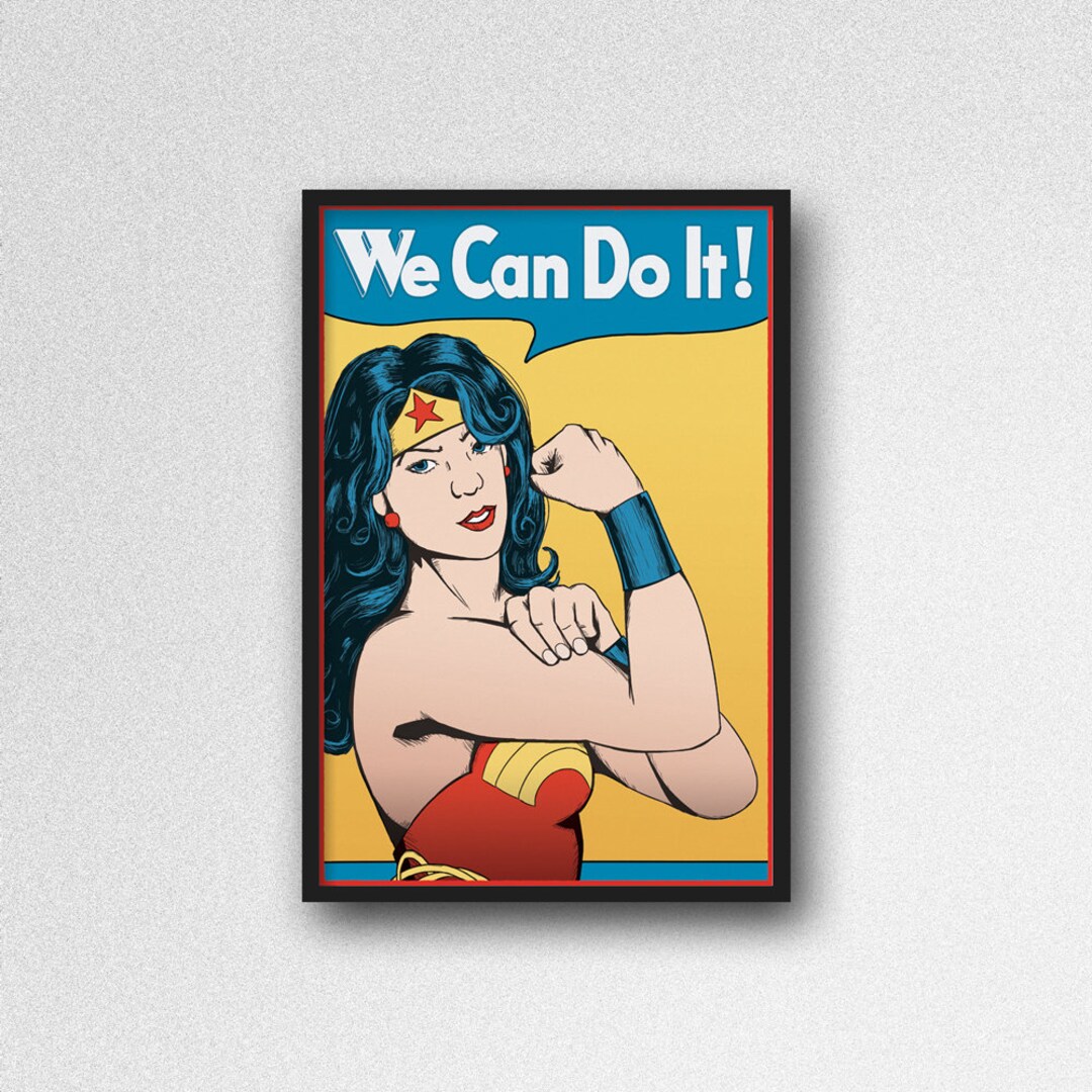 We Can Do It Poster-free SHIPPING - Etsy